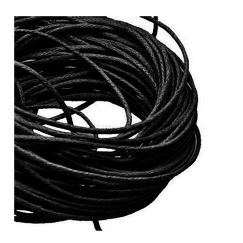 1mm Waxed Cotton Cord Black The Bead Shop Nottingham Ltd