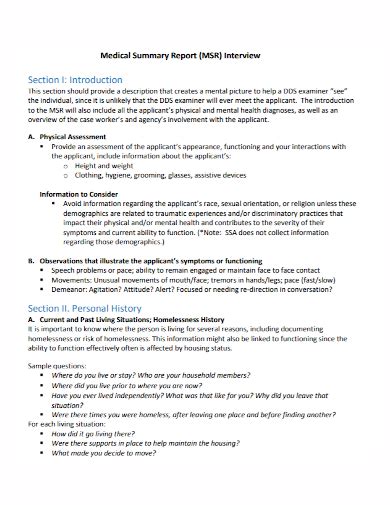 Free 14 Interview Summary Report Samples In Pdf Doc