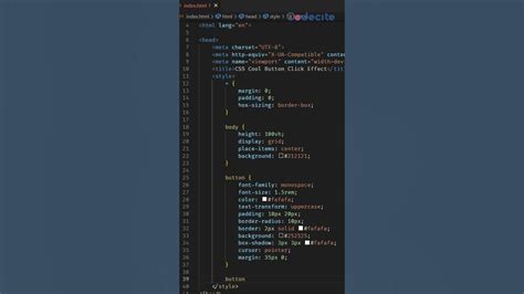 Css Cool Button Click Effect Shorts Effects Youtube