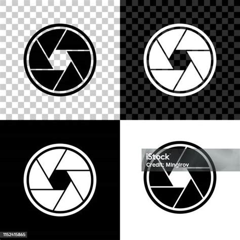 카메라 셔터 아이콘은 검은색 흰색 및 투명 한 배경에 고립 되어 있습니다 벡터 일러스트 검은색에 대한 스톡 벡터 아트 및 기타 이미지 검은색 겉창 겨냥 Istock