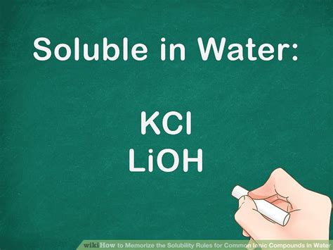 3 Ways To Memorize The Solubility Rules For Common Ionic Compounds In Water
