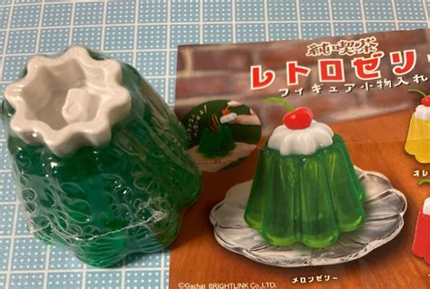 メロンゼリー 純喫茶レトロゼリー フィギュア小物入れ ガチャガチャ ミニチュア フィギュア 売買されたオークション情報yahooの商品情報