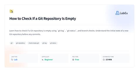 How To Check If A Git Repository Is Empty Labex