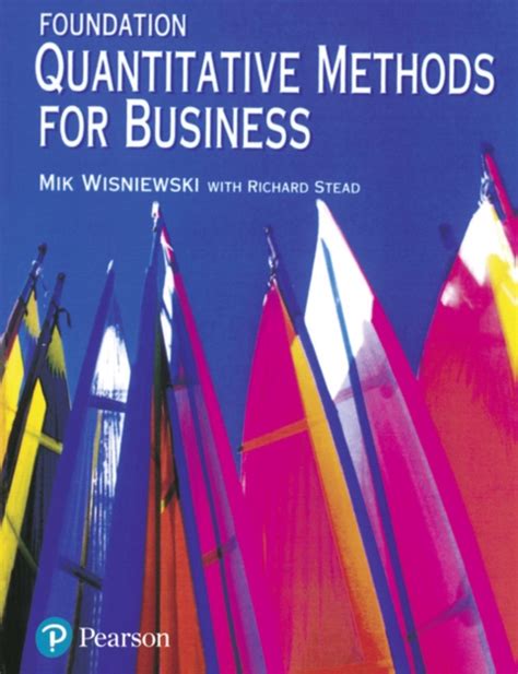 Foundation Quantitative Methods For Business Used Book By Mik Wisniewski 9780273607656