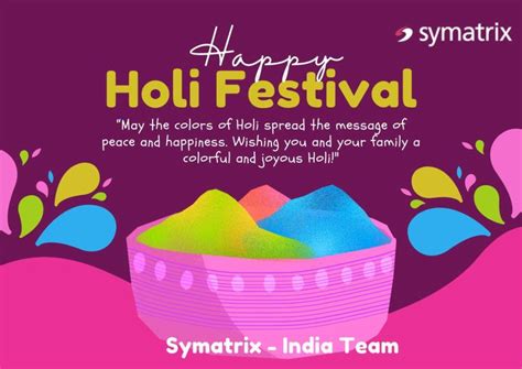 Symatrix An Ast Company On Linkedin Symatrixindia Holi2024 Festival