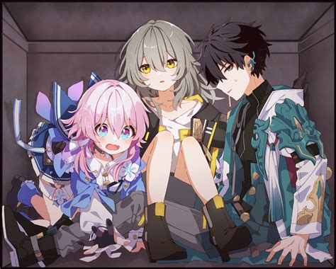 Trailblazer Stelle March Th Dan Heng And March Th Honkai And More Drawn By Mamyouda