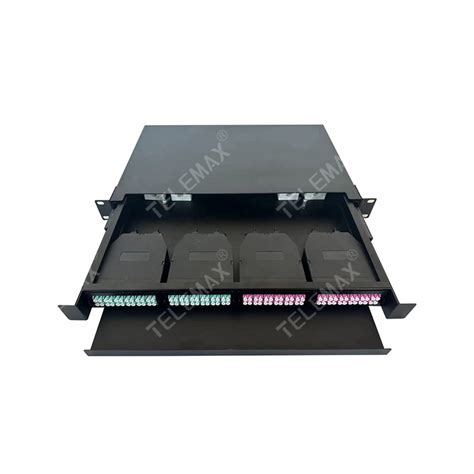 1u Sliding Type Mpo Optic Distribution Panel With Front Cable Tray