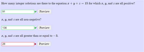 Solved How Many Integer Solutions Are There To The Equation Chegg