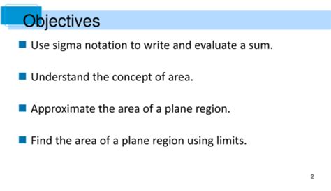 SOLUTION Sigma Notation Area Upper And Lower Sums Riemann Sum And Definite Integral Studypool