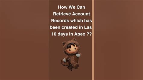 Salesforce Apex Soql Query Apex Salesforce Youtube