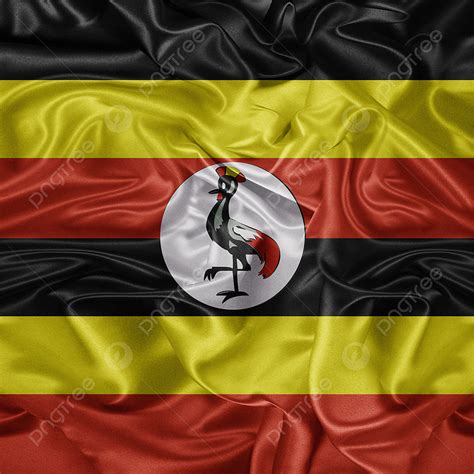 Uganda Flag Waving Clipart