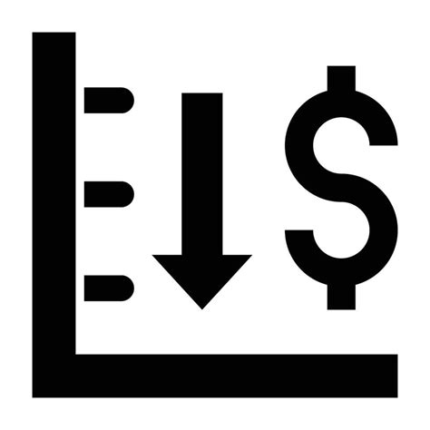 Decrease Glyph Icon Design 56084111 Vector Art At Vecteezy