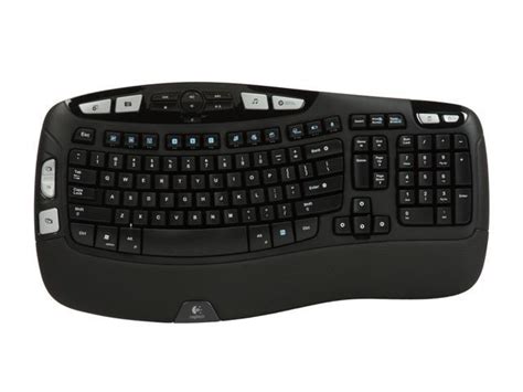 Logitech Wave Pro Desktop Black Usb Ghz Wireless Keyboard Mouse Combo Newegg Com