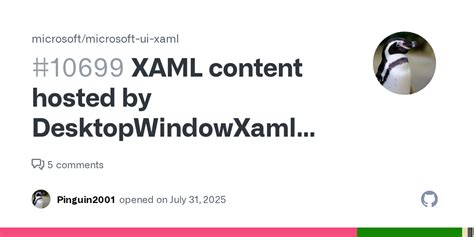 Xaml Content Hosted By Desktopwindowxamlsource Has A Diagonal White Line When Resizing It