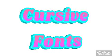 Cursive Fonts Font Animated GIF Logo Designs