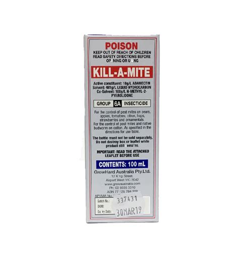 Kill A Mite 100ml Insecticide Gold Coast Hydroponics