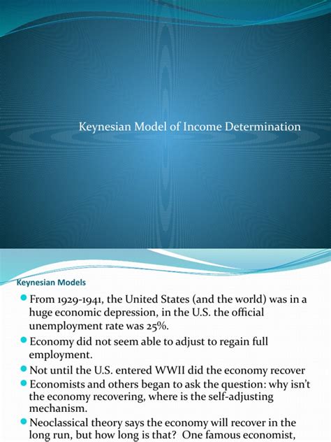 Keynesian Consumption Model Pdf Economics Consumption Economics