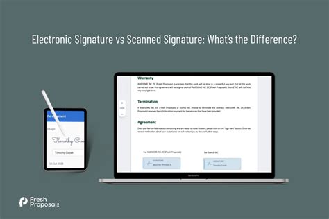 Electronic Signature Vs Scanned Signature Whats The Difference