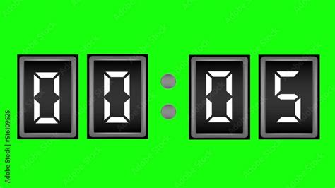 Vidéo Stock Special 1 Minute Clock Timer Green Screen 4k Animation In Modern Style Adobe Stock