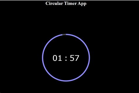 Circular Timer App Using Html And Css In Vanillajs With Source Code