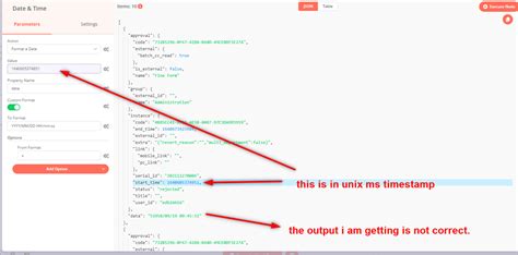 Error In Unix Ms Timestamp Conversion Questions N8n Community