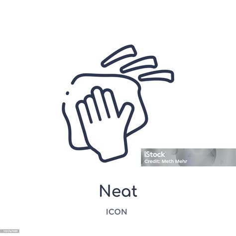 청소 개요 컬렉션에서 선형 깔끔한 아이콘입니다 얇은 선 깔끔한 벡터 흰색 배경에 고립 깔끔한 트 렌 디 한 일러스트 깔끔한에 대한 스톡 벡터 아트 및 기타 이미지 Istock