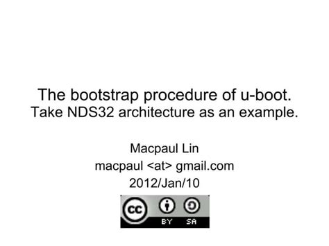 Bootstrap Process Of U Boot Nds32 Risc Cpu Ppt