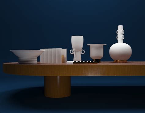 그릇 3d 모델 5 Obj Max Free3d