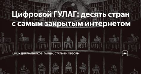 Цифровой ГУЛАГ десять стран с самым закрытым интернетом Linux для чайников гайды статьи и