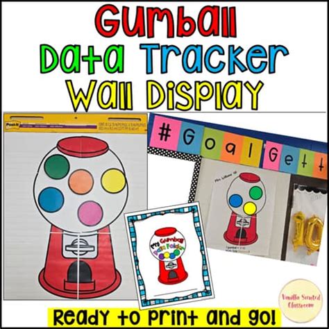 Gumball Goal Getters Data Tracker Notebook Data Wall Display Tpt