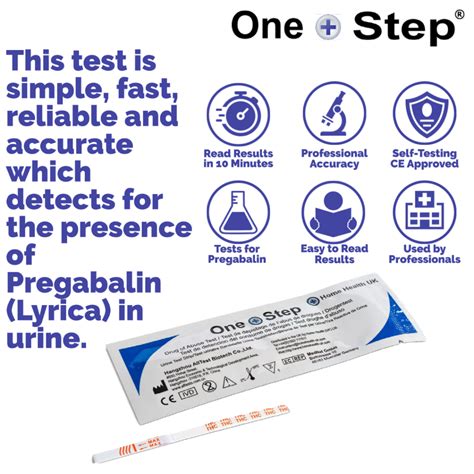 One Step Pregabalin Lyrica Urine Drug Testing Strips Home Health Uk