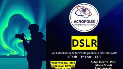 Englishpptdslrfinalpptx Dslr Camera Pptx