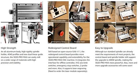 Genmitsu 3020 Pro Max Cnc Router Machine For Metal Carving And More