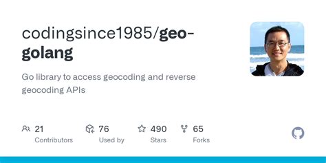 Github Codingsince Geo Golang Go Library To Access Geocoding And