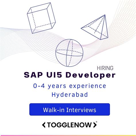 Hiring Sapui5 Hyderabad Hyderbadfreshers Fresherjobs Freshers This Is Togglenow