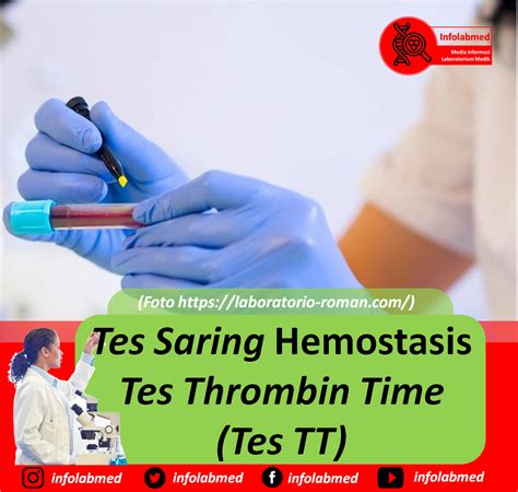Tes Saring Hemostasis Tes Thrombin Time Tes Tt