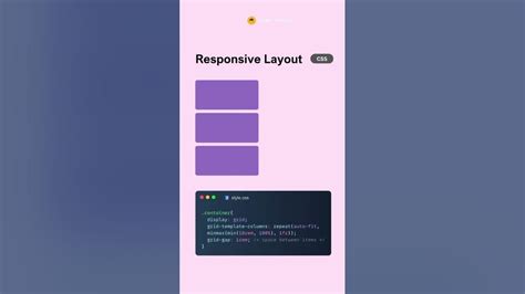 css responsive layout shots shortvideo html css youtube