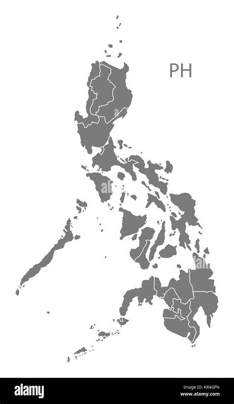 Blank Philippine Map With Regions