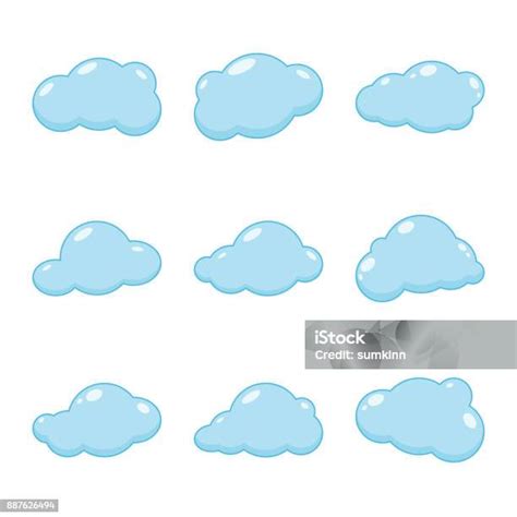 Ikon Vektor Awan Ilustrasi Stok Unduh Gambar Sekarang Alam Awan