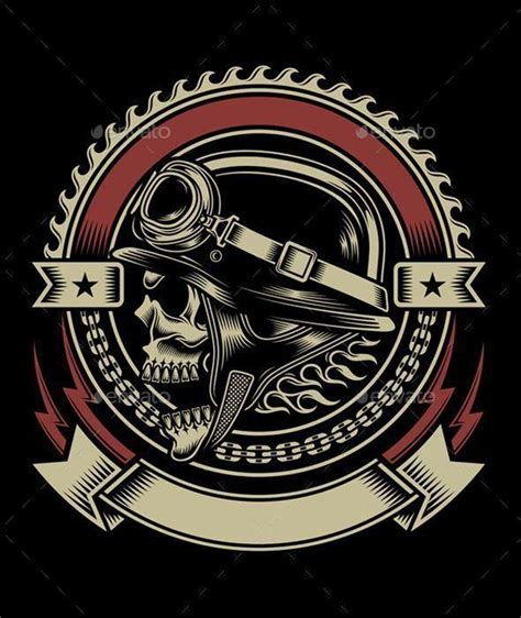 Motorcycle Skull Logo Logodix