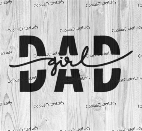 Girl Dad Stencil Reusable Durable Washable Craft Stencil Use For Signs Walls Canvas