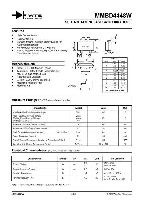 A6w Datasheet Download And Specifications