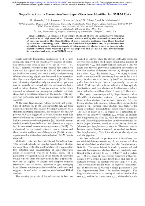 Pdf Superstructure A Parameter Free Super Structure Identifier For