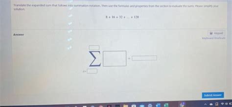 Solved Translate The Expanded Sum That Follows Into