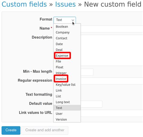 Invoices And Expenses Custom Fields Redmineup Help Invoices Plugin Documentation