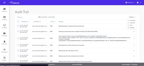 Audit Trail Katonic Docs