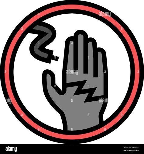 Voltage Electricity Color Icon Vector Illustration Stock Vector Image Art Alamy