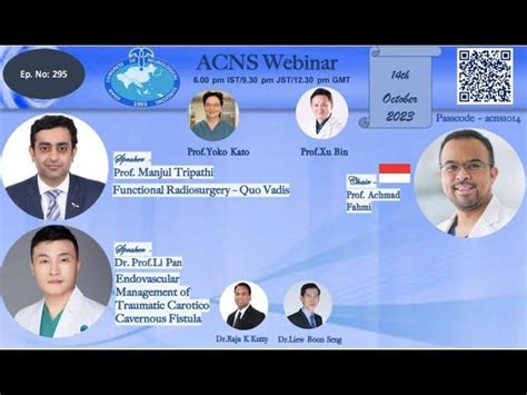 Manjul Tripathi On Linkedin Acns Webinar Oct 14 Functional Radiosurgery And Endovascular