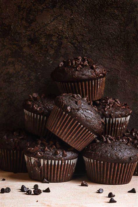 Double Chocolate Muffins Fast Easy And Delicous Chcolate Muffins