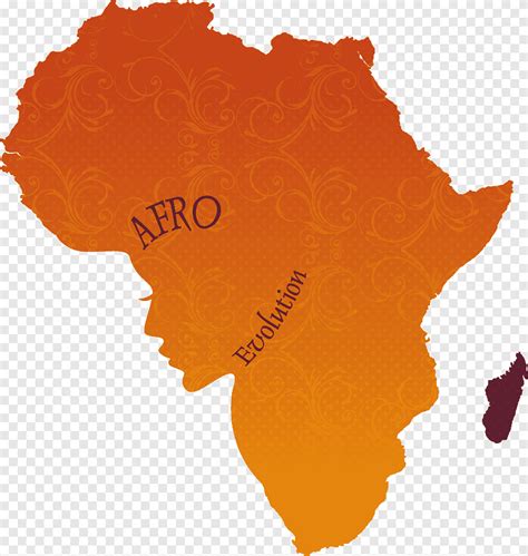 Africa Map Scalable Graphics Africa Leaf Orange Png Pngegg